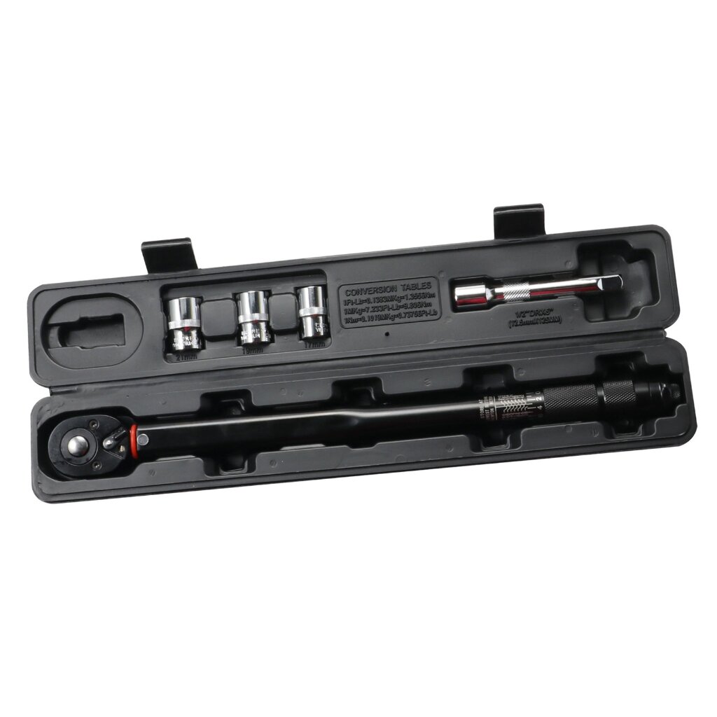 Двунаправленный динамометрический ключ с регулируемым крутящим моментом с предустановленной функцией и эргономичной ручкой, подходящей для точной затяжки