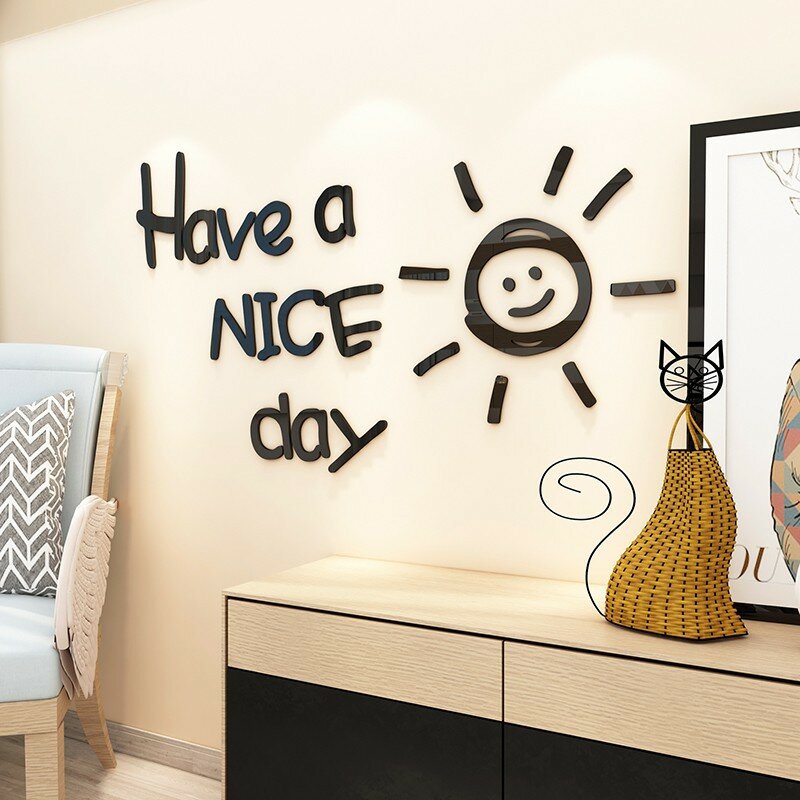 Красивые минималистичные 3D-наклейки в скандинавском стиле для изголовья кровати, для ремонта в аренду, для декора