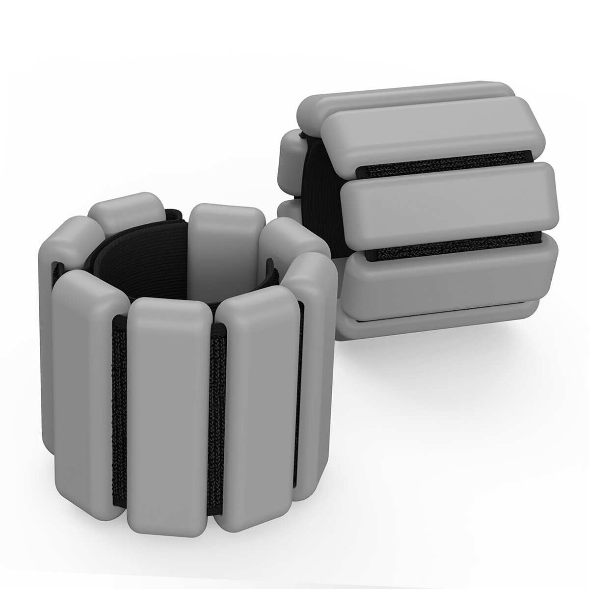 Грузостойкий фитнес-браслет, весовой браслет, 2-комплект, полностью регулируемый, грузостойкий браслет, весовой кольцо для лодыжек, сталь, силикон, 970г, упаковка 1028г, размер упаковки 22см*8.5см*4см, для фитнеса, бега, йоги, зала, аэробики