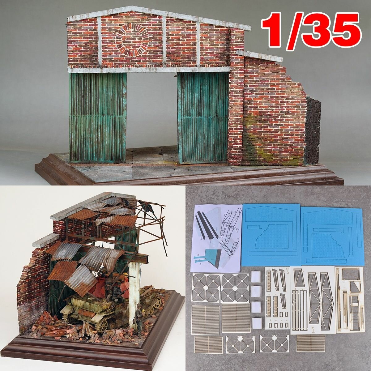 Cor 1/35 сборная модель дома диорама