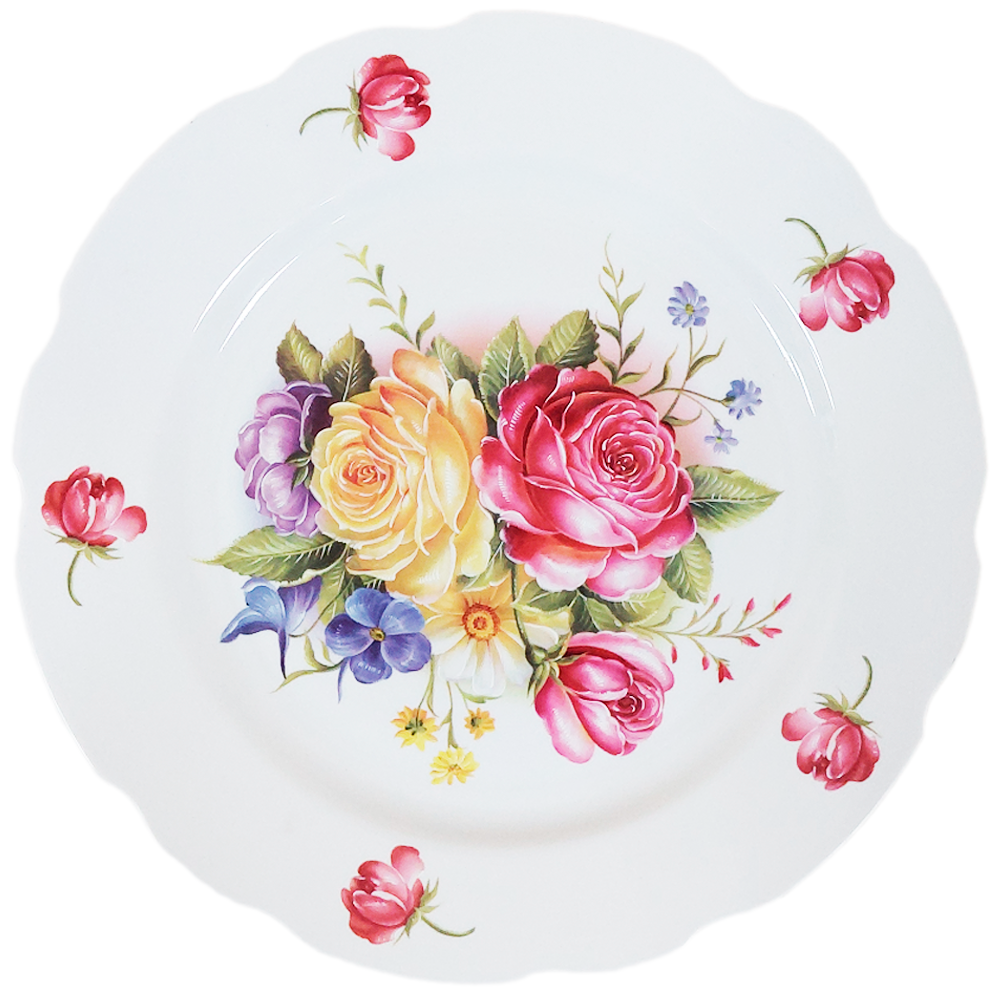 Фарфоровый поднос "Русский узор"