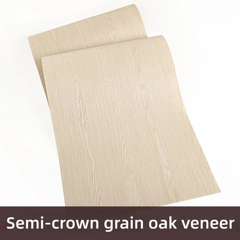 58x250 см белый дуб полукоронный шпон из инженерного дерева для мебели, стен, шкафов, дизайна интерьера и декоративных проектов