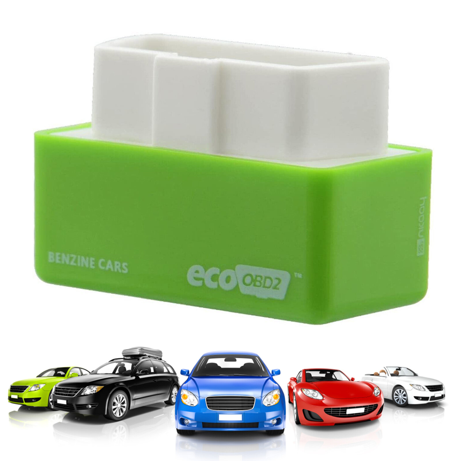 Eco OBD2 & Nitro OBD2 Benzine Plug & Drive Performance Eco OBD2 ECU Chip Tuning Box Fuel Saving More Power Color Green Benzine 15% economic fuels savings Fits cars from 1996 1 x Eco OBD2