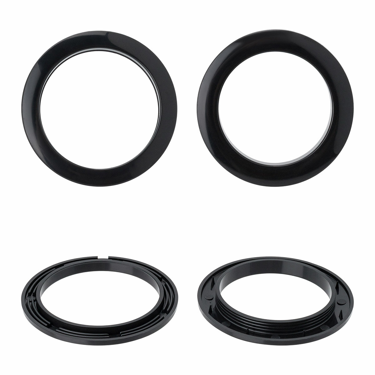 Люверс шторный круглый d-50мм с многоур. замком пластик, 24 черный, 10 шт