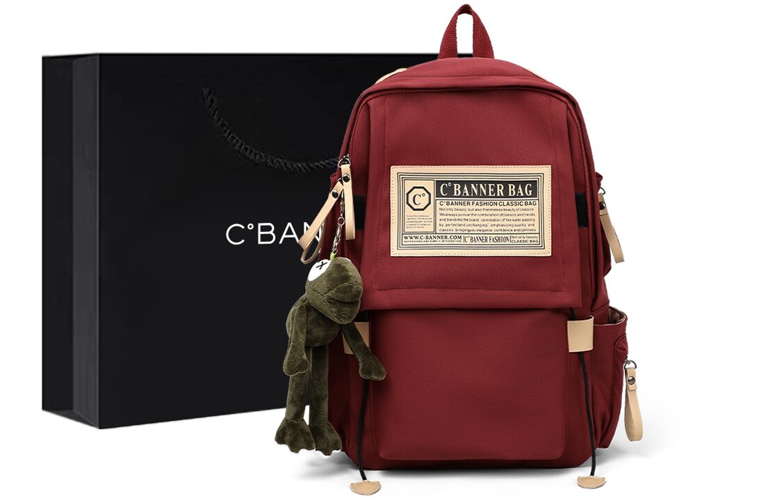 Тканевый рюкзак унисекс C°BANNER Tubas 5608527, Красный/Чёрный