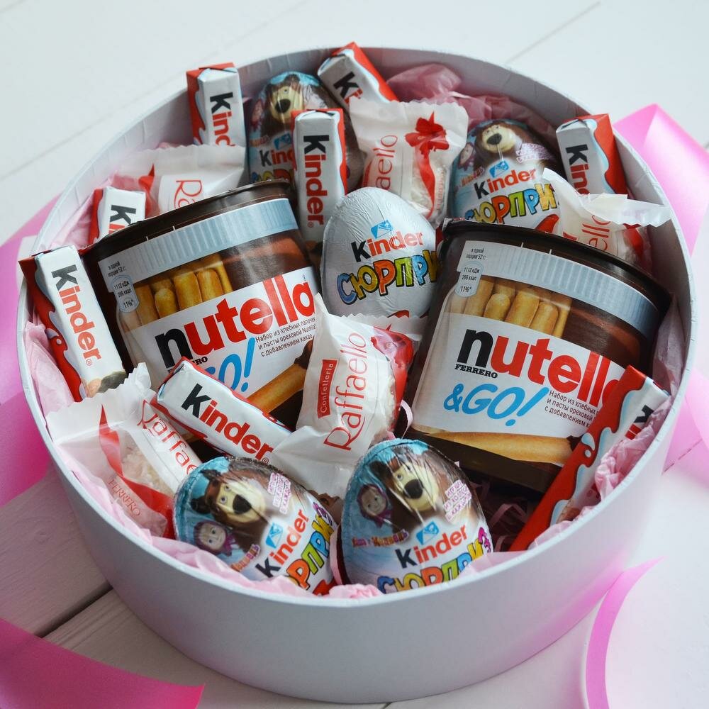 Kinder box: Сладкий подарочный набор, парню, ребёнку, девушке, любимой, сладкоежке I 14 февраля I 8 Марта I