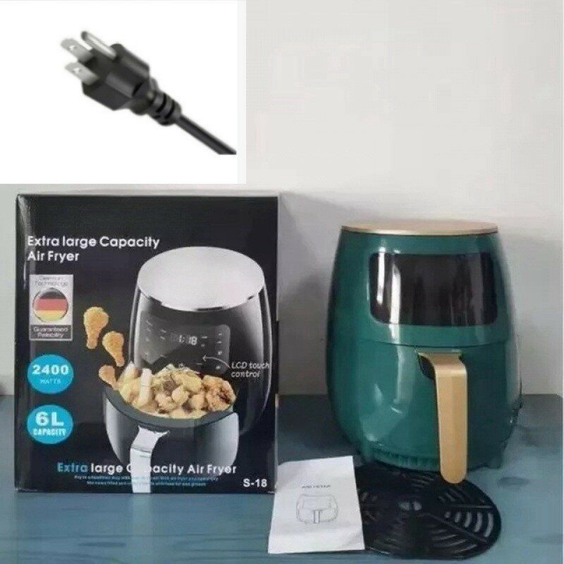 8L Визуальная фритюрница для дома, большая емкость, машина для картофеля фри, умная многофункциональная электрическая фритюрница Airfrye
