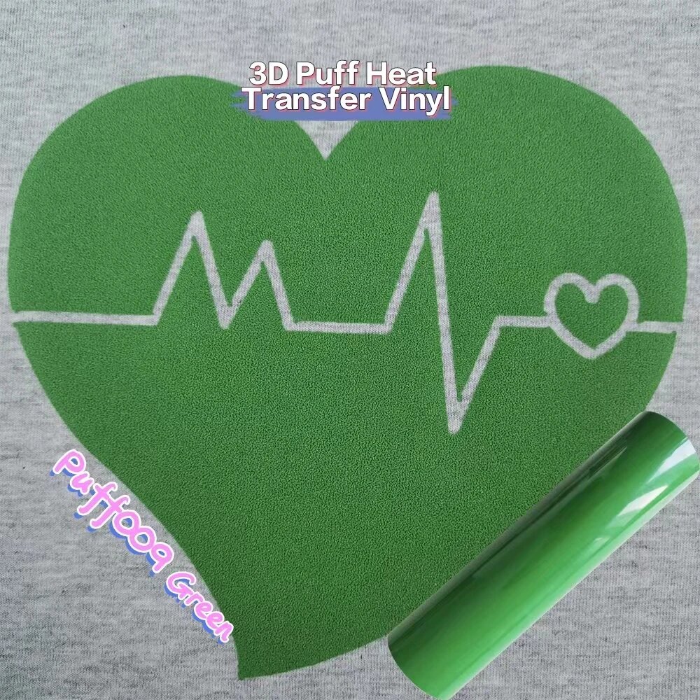 3D теплопередающий винил CHEONET для нанесения логотипа Зеленый, Green