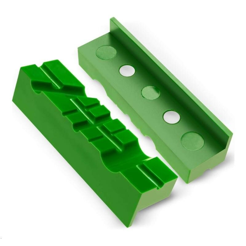 Магнитные накладки для губок тисков, 4,5 дюйма зеленого цвета