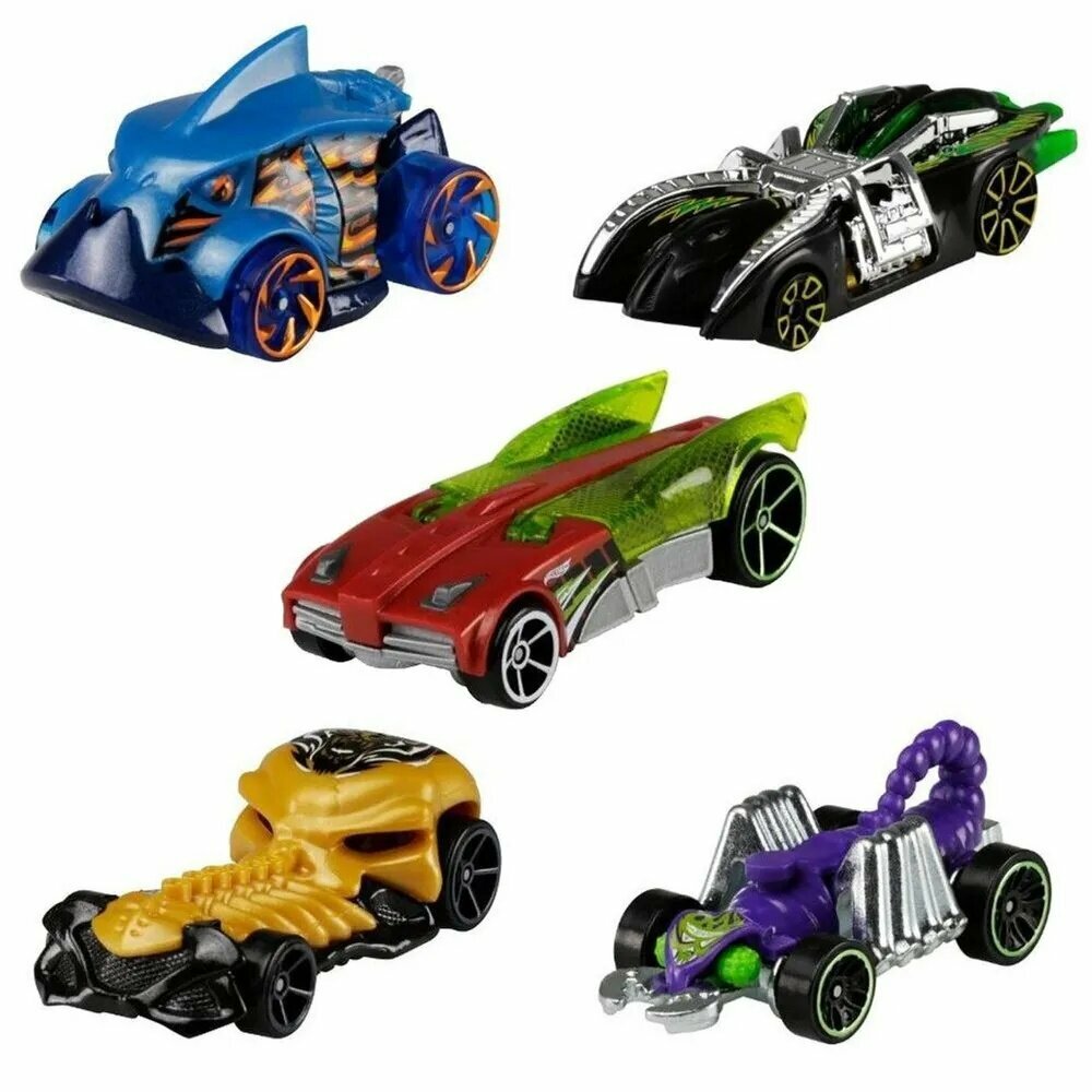Набор машинок Mattel Hot Wheels Всемирно известный автомобиль, базовая, 1806_GHP57, 5 шт