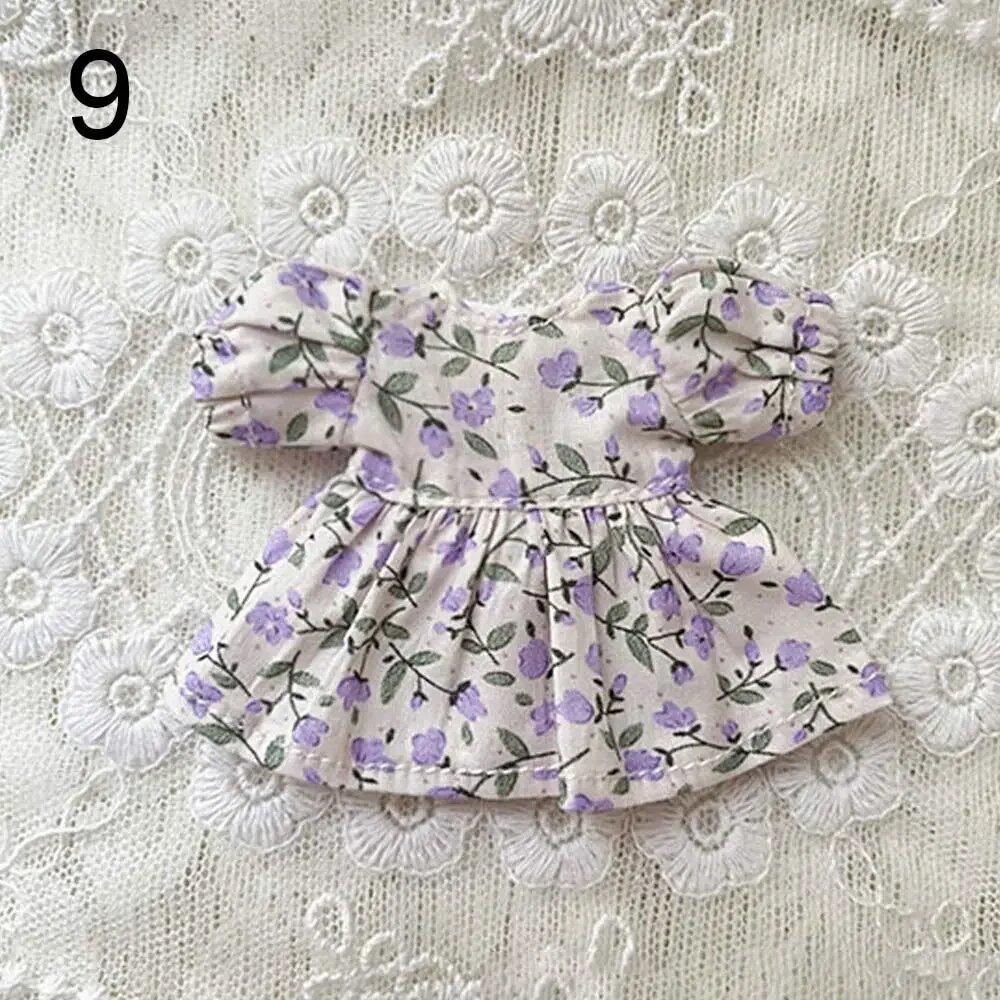 Одежда Obitsu11, милое Цветочное платье для кукол 1/12bjd, платье принцессы с рукавом-пузырьком для кукол OB11, аксессуары для одежды, детские игрушки
