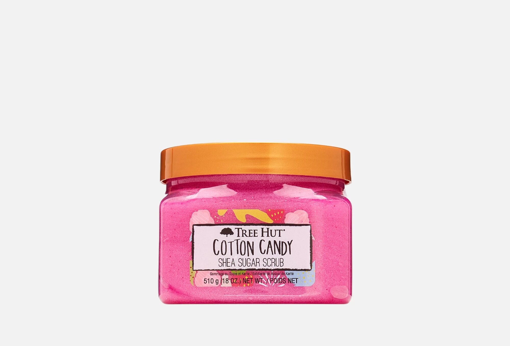 Сахарный скраб для тела Tree Hut Cotton Candy, для всех типов кожи, 510 г