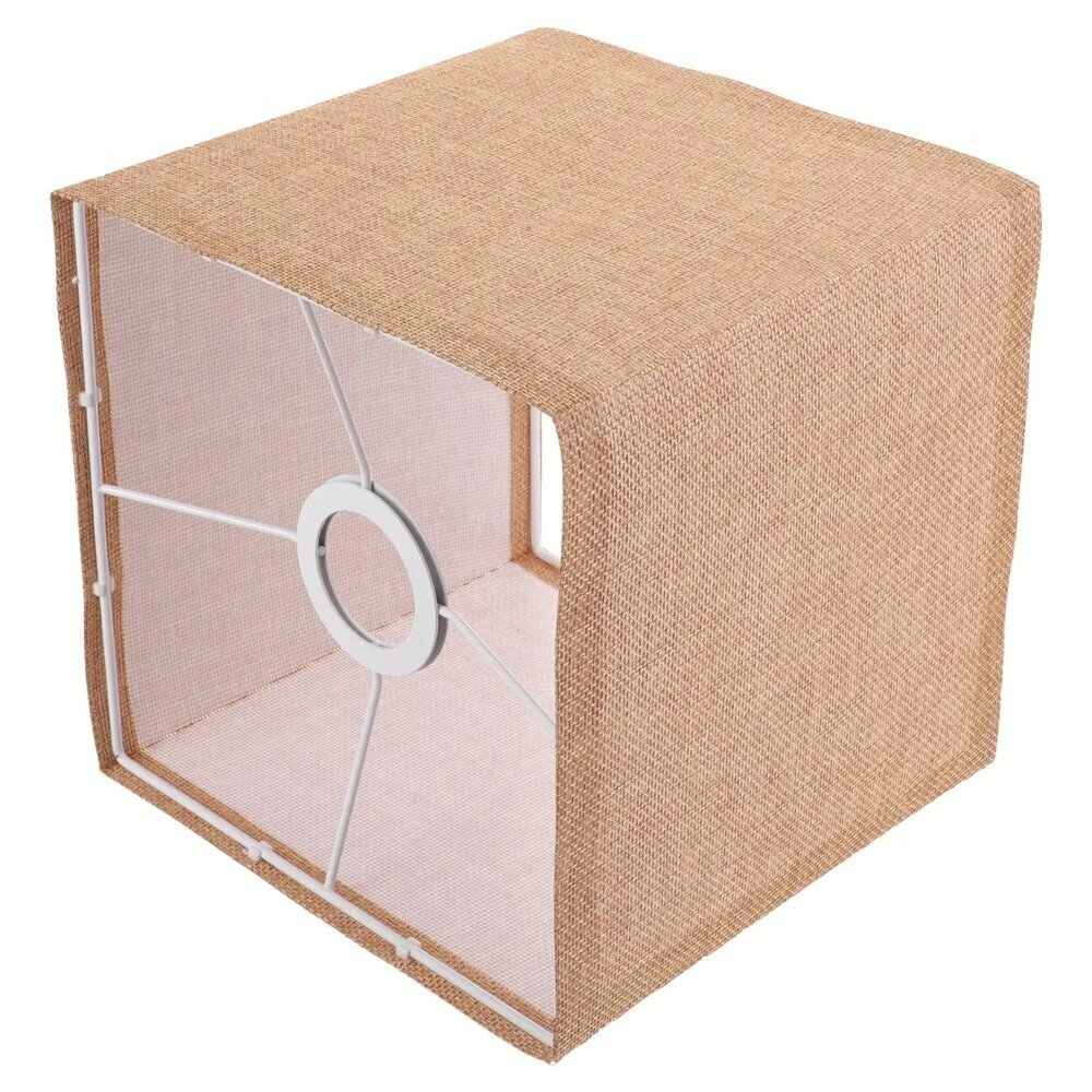 Тканевый Абажур, Квадратная Форма, Для Лампы Настольной, 1 Штука