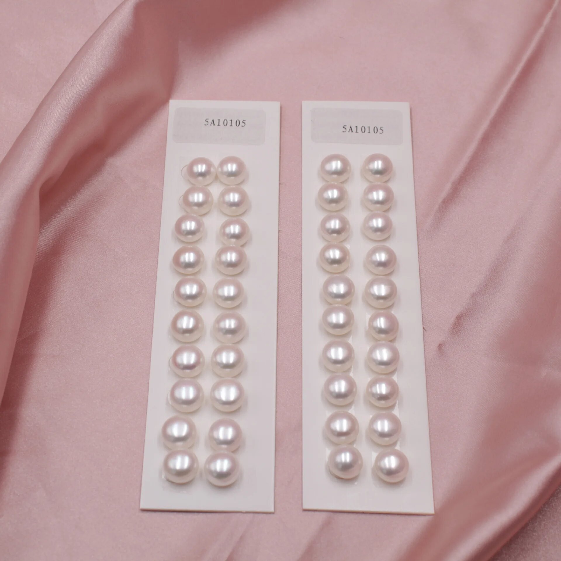 Натуральный пресноводный жемчуг 5A, бусины для хлеба, 10 пар 5A 7-7.5mm, white