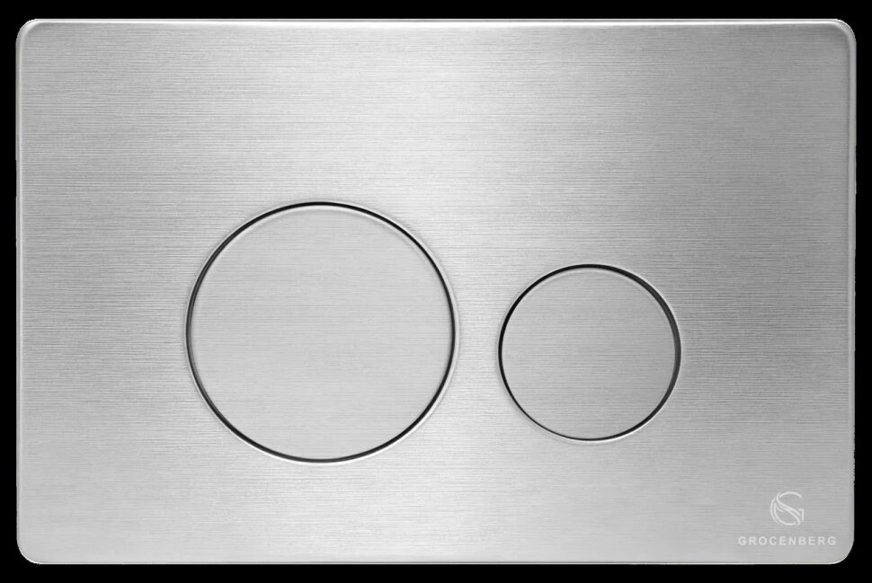 Кнопка смыва GROCENBERG KM3090NK, металл, никель, для унитаза