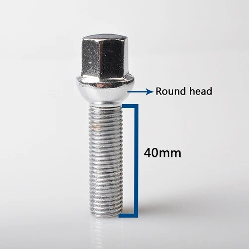 Стальные колесные болты m12x1, 5/14x1,5/14x1,25/12x1,25 различной длины, 8 шт, для BMW, Volkswagen, Audi, Mercedes, Porsche