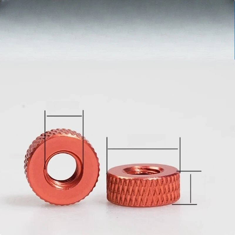 Гайки алюминиевые M2 M3 M4 M5 M6 M3-2pcs, Orange