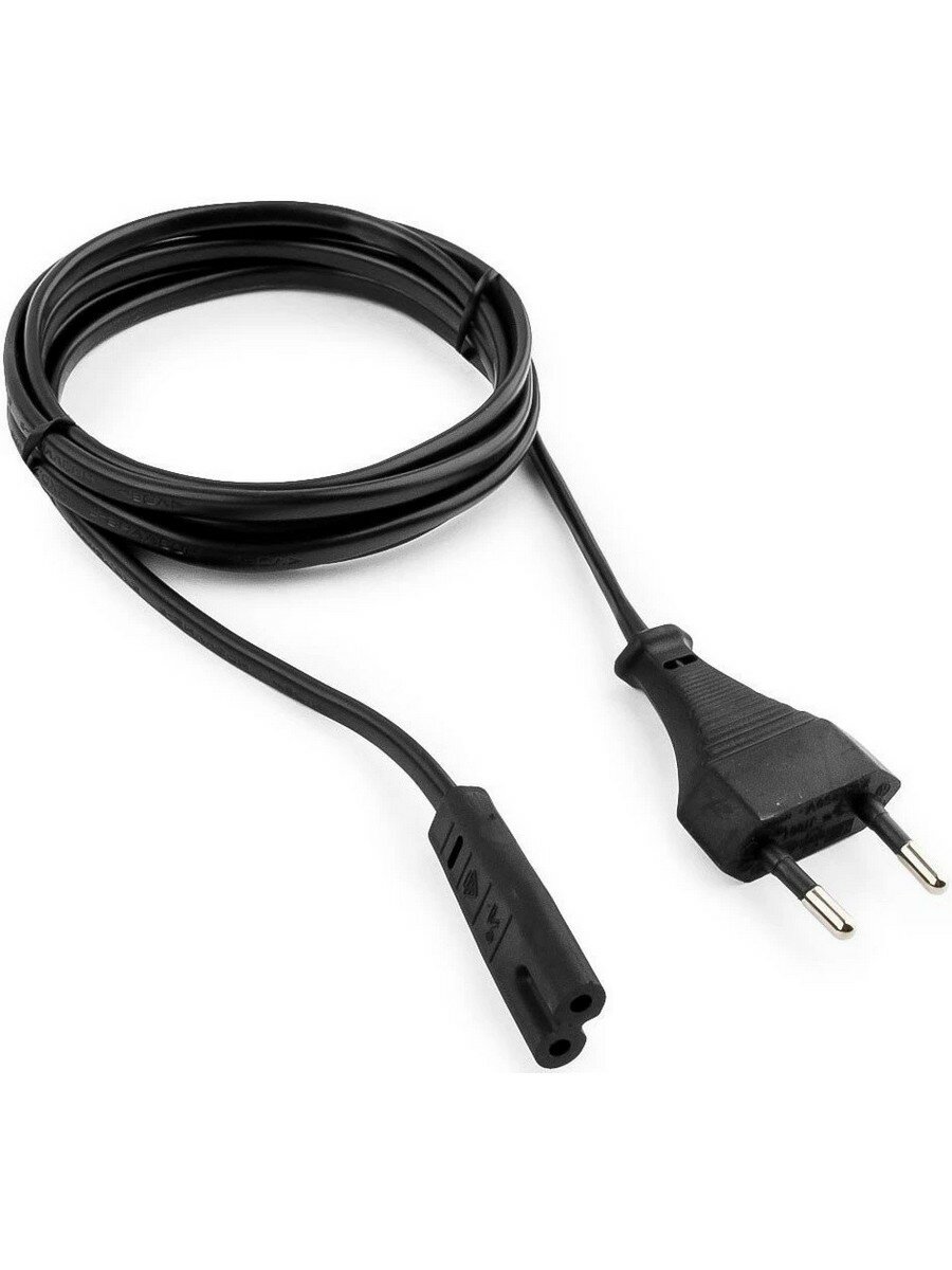 Кабель питания GEMBIRD/CABLEXPERT PC-184-VDE-1.8М черный аудио-видео (1,8м, CEE 7/16 - C7) (PC-184-VDE-1.8М)