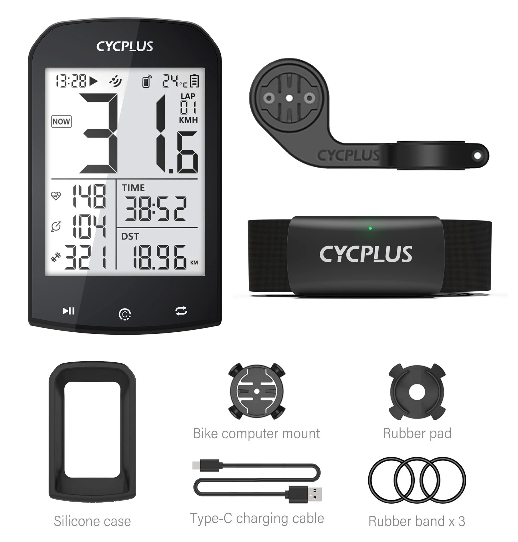 CYCPLUS Датчик сердечного ритма ANT+ BLE GPS with H2 Z1