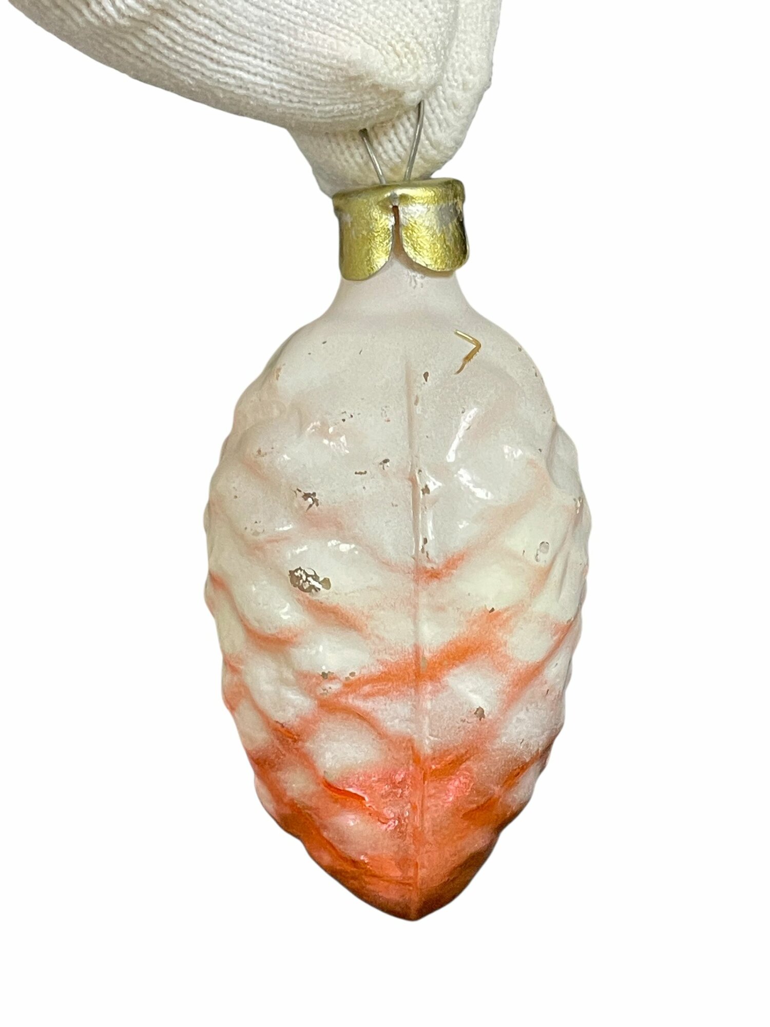 Советская винтажная елочная игрушка, шишка, сделано в СССР