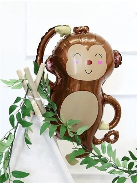 Воздушные шары из фольги в виде обезьяньих животных, 1 шт