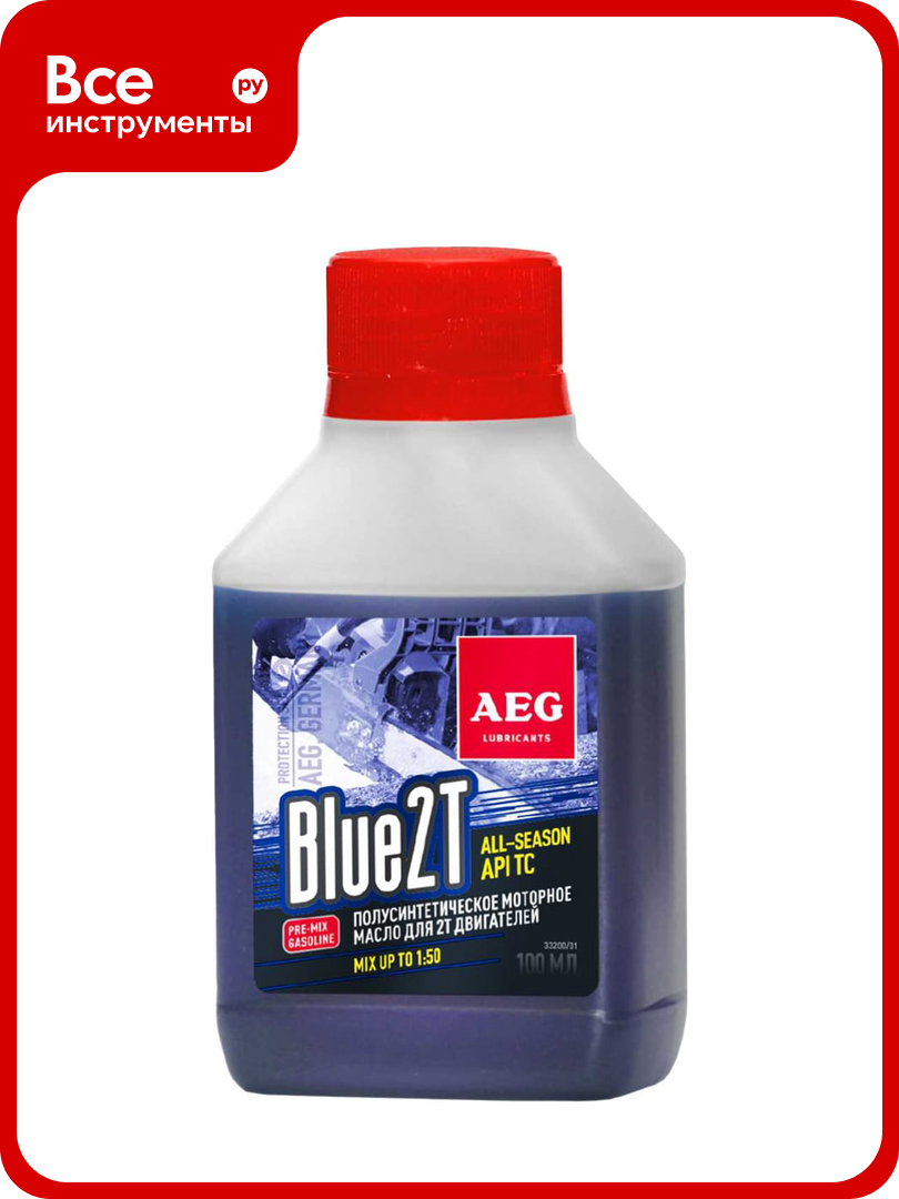 Масло полусинтетическое для двухтактных двигателей API TC 100 мл AEG Lubricants 33200