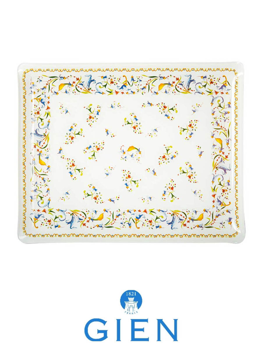 Поднос прямоугольный Gien Toscana, 46.4 X 36.4 см, декор, акрил, Франция