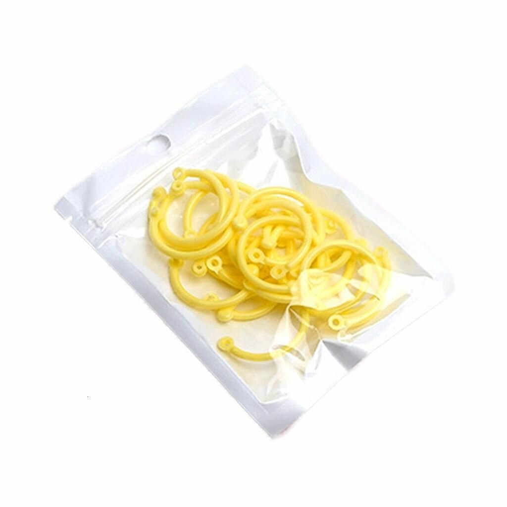 Кольца для переплета 10/15/30 шт, Желтый - L