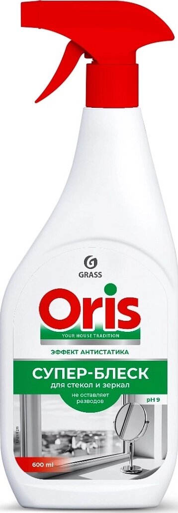 Средство для очистки стекол и зеркал Grass ORIS Супер-блеск 126111 600мл
