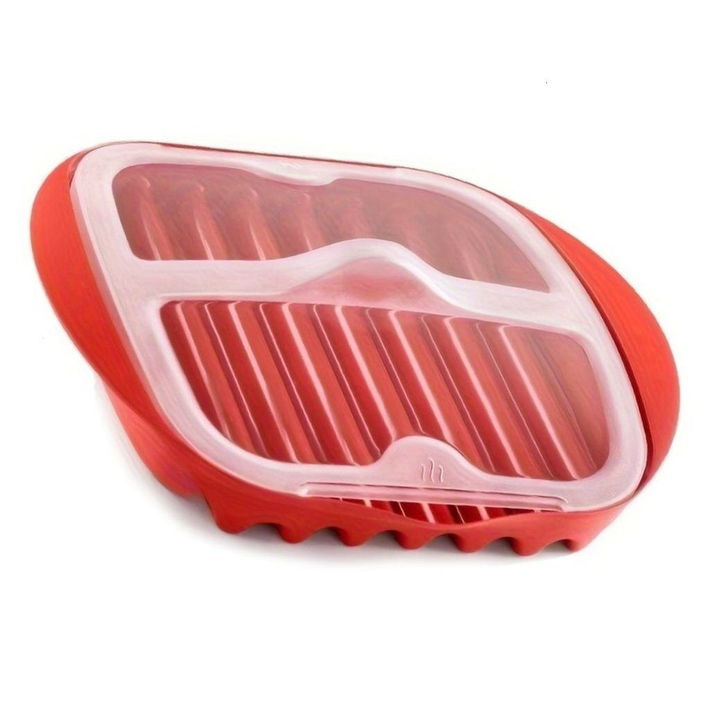 Решетка для бекона в микроволновку с крышкой от брызг