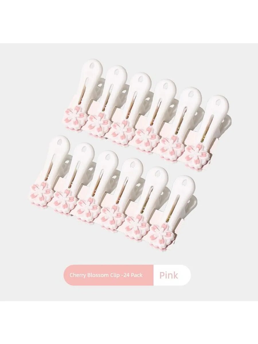 Прищепки Cat's Paw, вишневый цвет, 24 шт, надежные