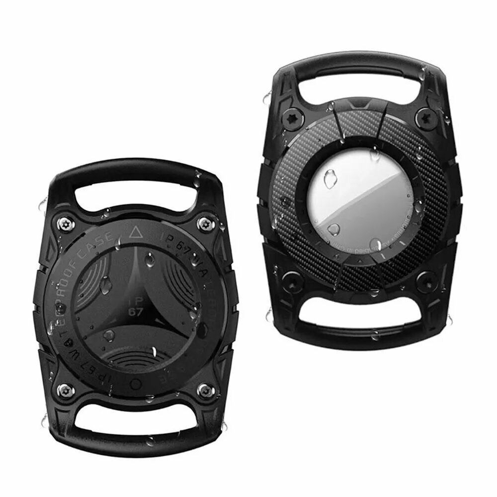 Силиконовый защитный чехол с креплением, брелок на ошейник животных для трекера Apple AirTag, Anti-lost Pet Dog Tracking Locator, черный