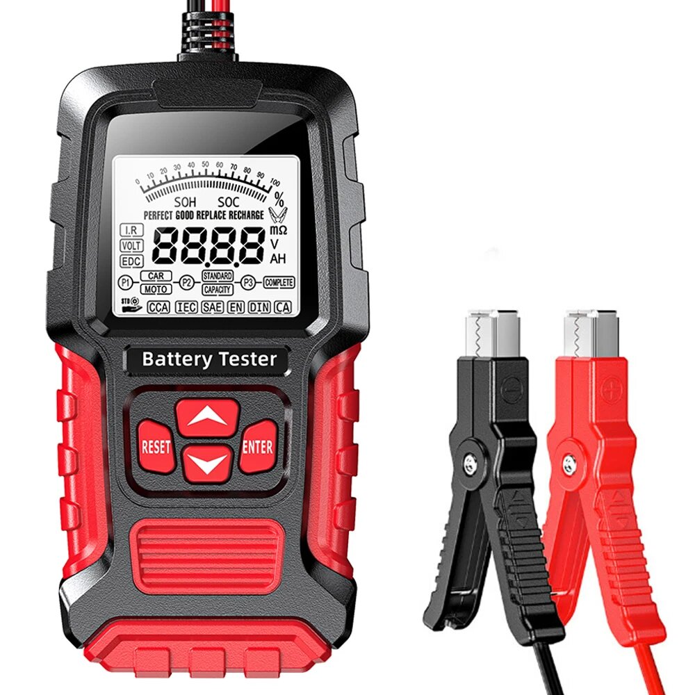 Автомобильный тестер аккумулятора 12V/24V FBT-300 Red