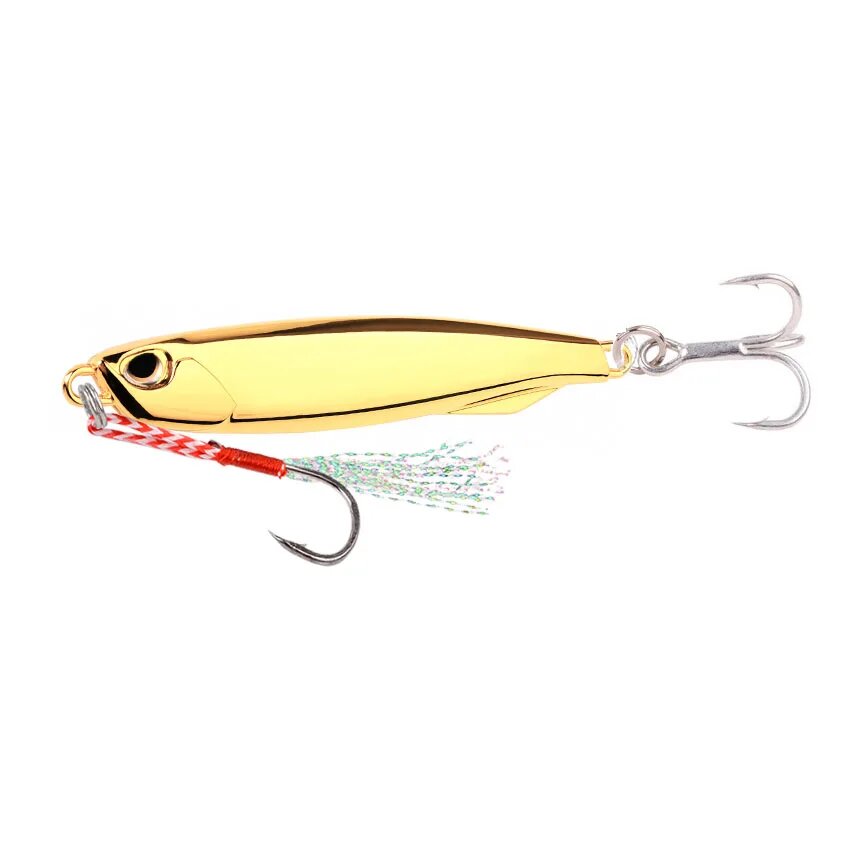 Серебристые блесны для морской рыбалки 7г 10г 15г 20г 30г 40г 10g, B2-With hooks 2