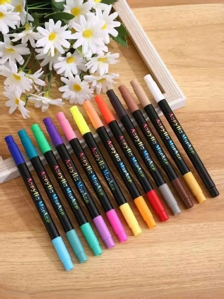 Набор маркеров Акриловый, толщина: 0.3 мм, 120 шт. для граффити, для скетчинга