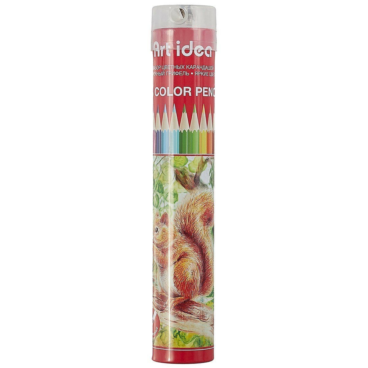 Карандаши цветные Art idea, 12 цветов с точилкой