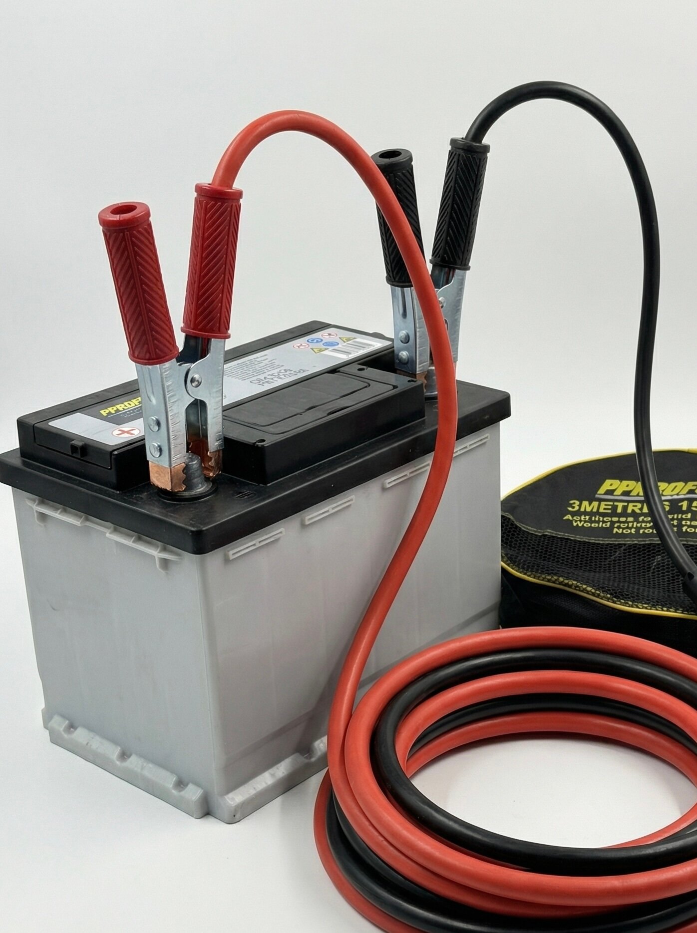 Автомобильные пусковые провода медные 1500А / Провода для прикуривания 1500А морозостойкие