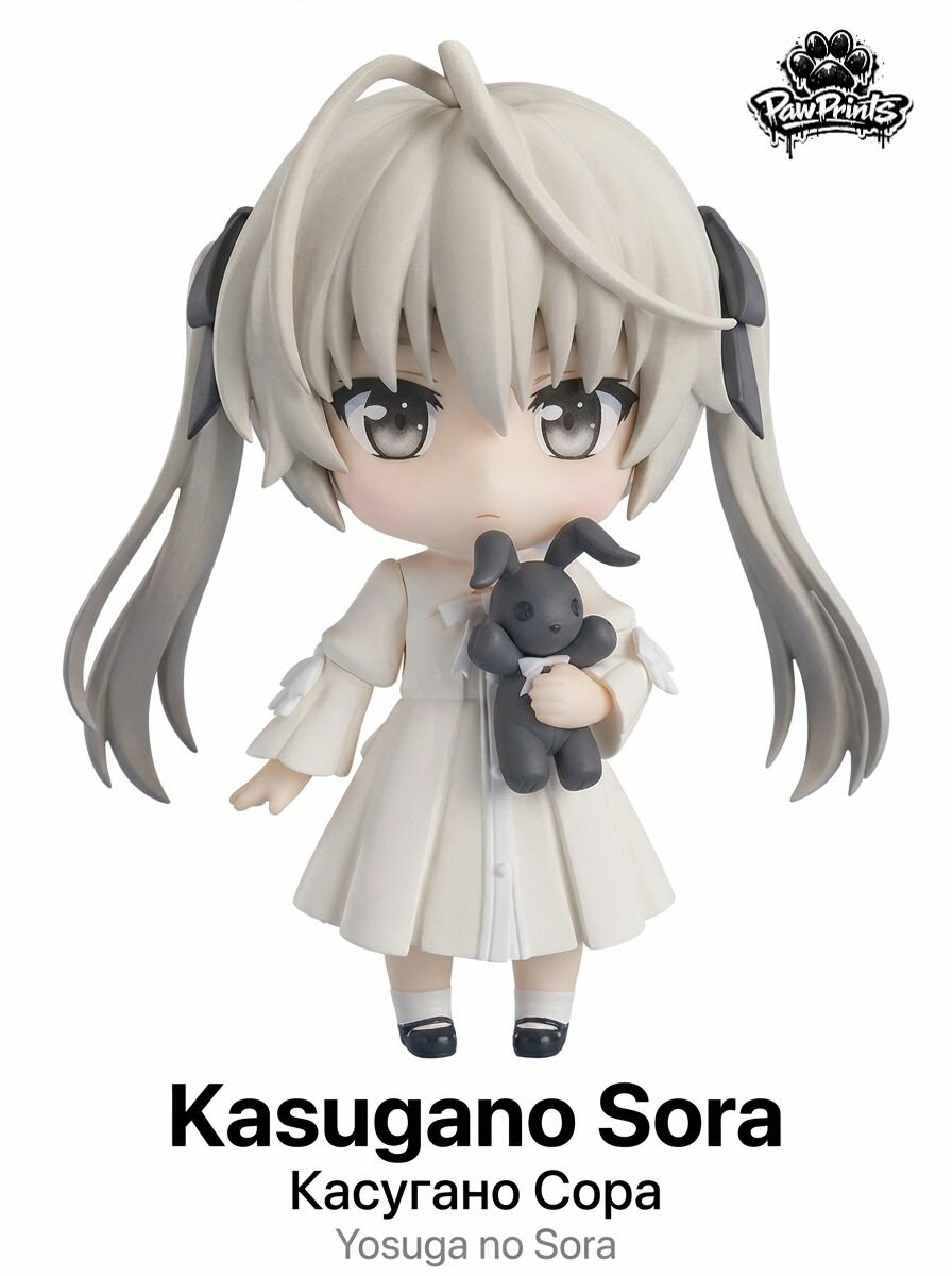 Фигурка аниме Касугано Сора (Kasugano Sora), Нендороид 10 см, сменные лица 2358