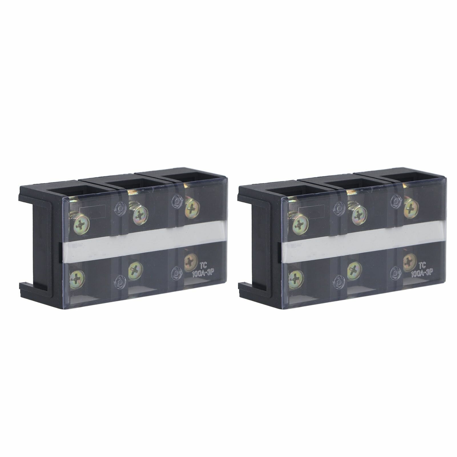 Мощные клеммные колодки 100А, медные, 2 шт. по 3 поз.