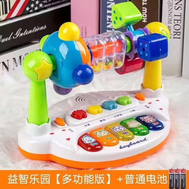 Музыкальная образовательная игрушка Phenom с подсветкой и музыкой для детей, раннее обучение, сюжетная машина, электронная клавиатура для детского сада оптом