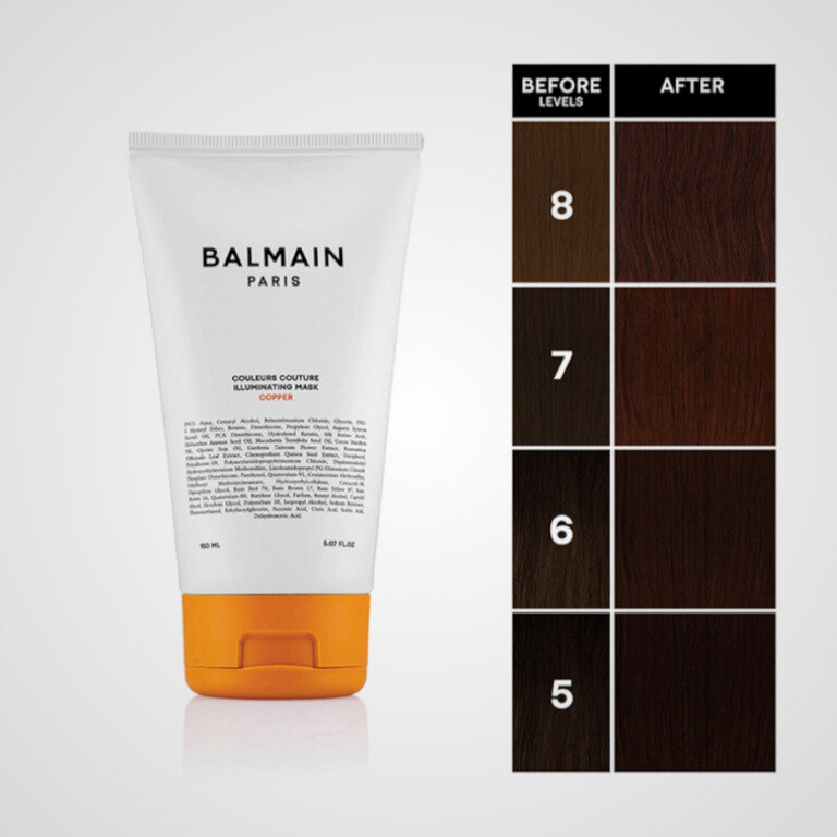 Тонирующая маска с добавлением прямых пигментов Медный 150 мл BALMAIN Illuminating Copper Mask Маска 150 мл