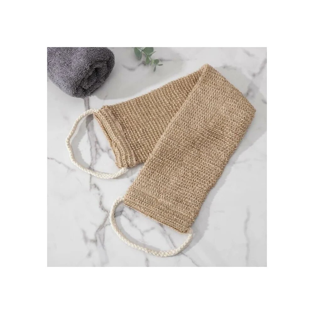 Доляна Мочалка-лента массажная 53х10 см, конопля 5445644