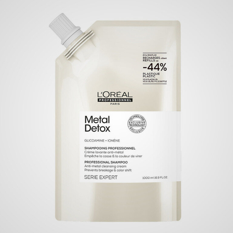 METAL DETOX Шампунь для восстановления окрашенных волос 1000 мл рефилл L'Oreal Professionnel Metal Detox Shampoo Refill Шампунь 1000 мл