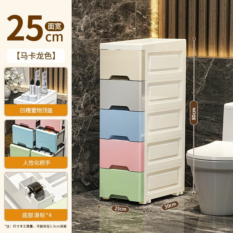 Комод пластиковый , удобное хранение 5 этаж. Большой. 25 см x 80 см x 30 см. Яркие смешанные цвета.