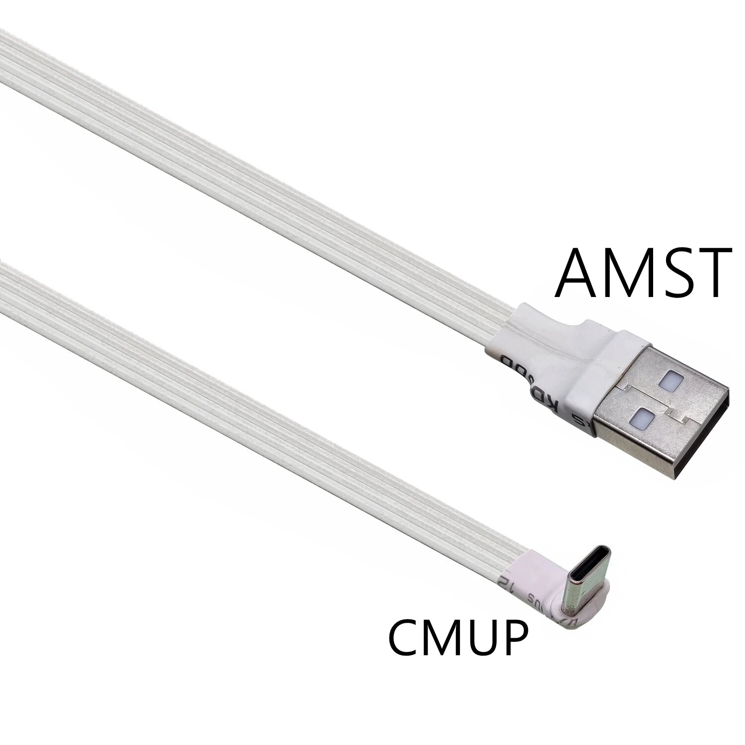 Плоский кабель USB Type-C 2M, AMST-CMUP-WH