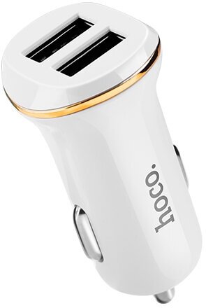 АЗУ-USB Hoco 2 USB Z1 входа 2,4 А белый