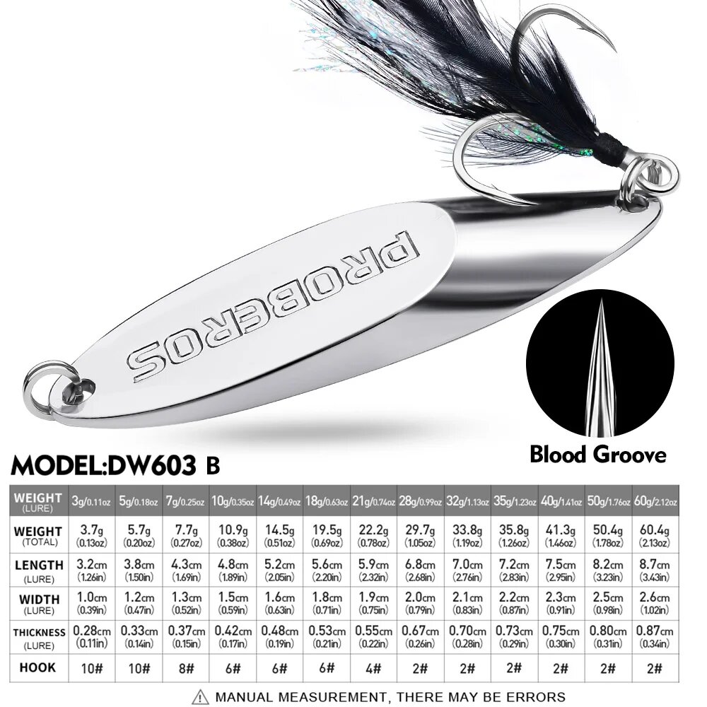 Проberos лодка для рыбалки 32-87 мм 3,7-60 г 3g-0.11oz, Color B