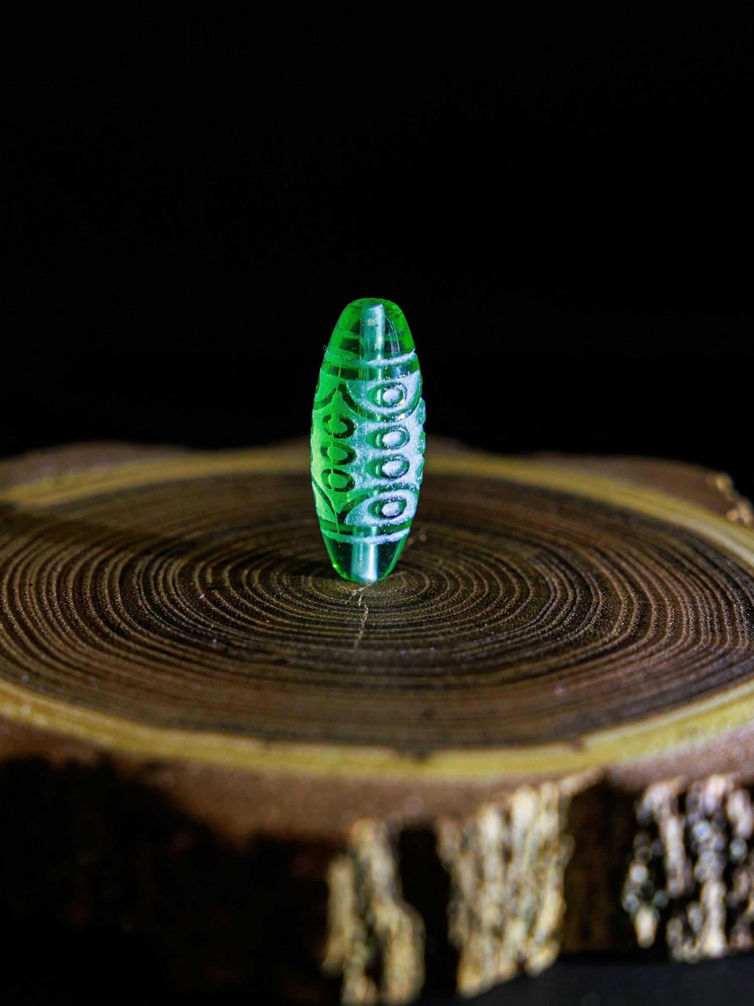 Бусина дзи 21 глазая исполнение желаний, Раухтопаз натуральный