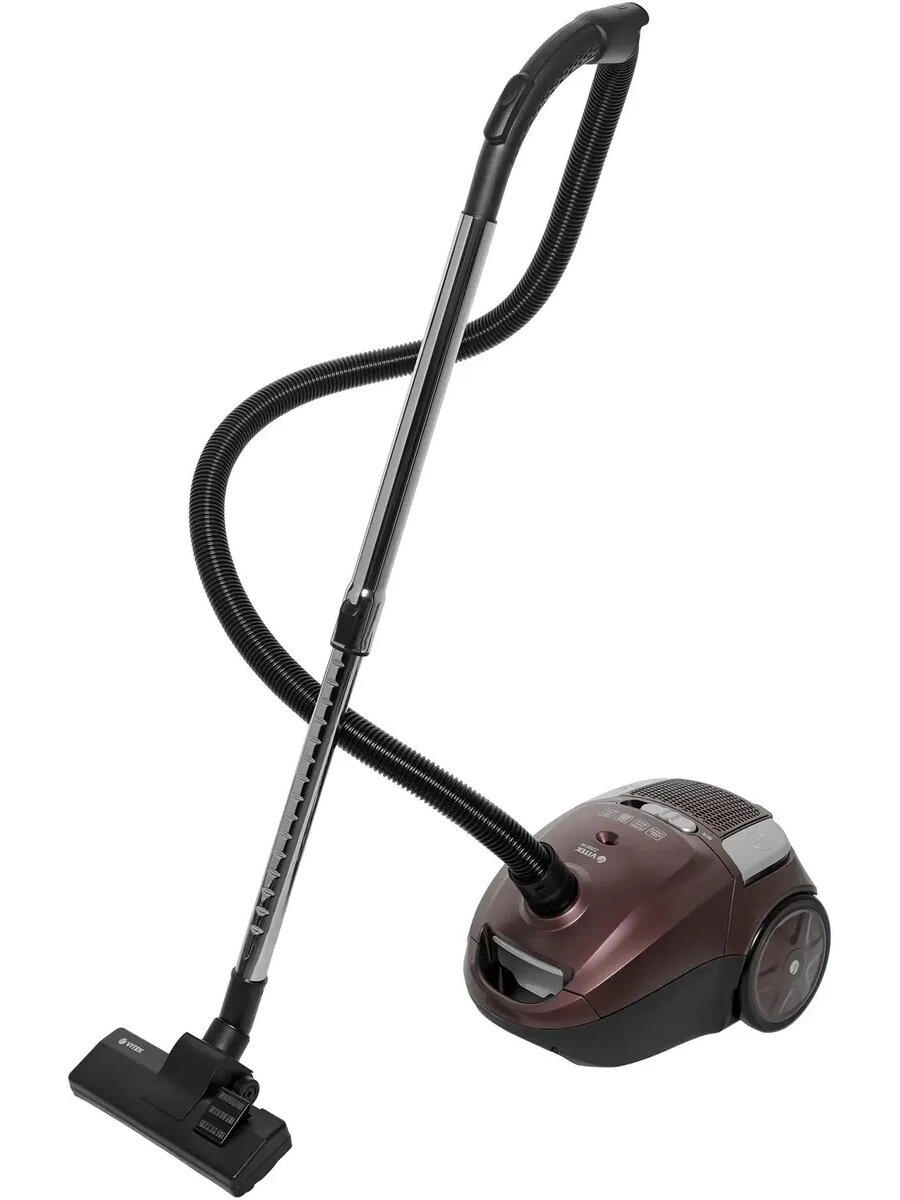 Пылесос Vitek VT-8138, 2200 Вт, мощность всасывания 350 Вт, коричневый