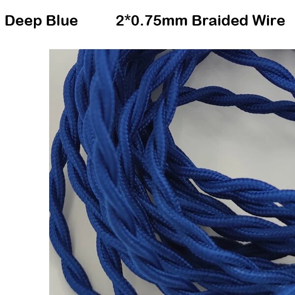 Текстильный провод Deep Blue 2*0.75 мм, 20m